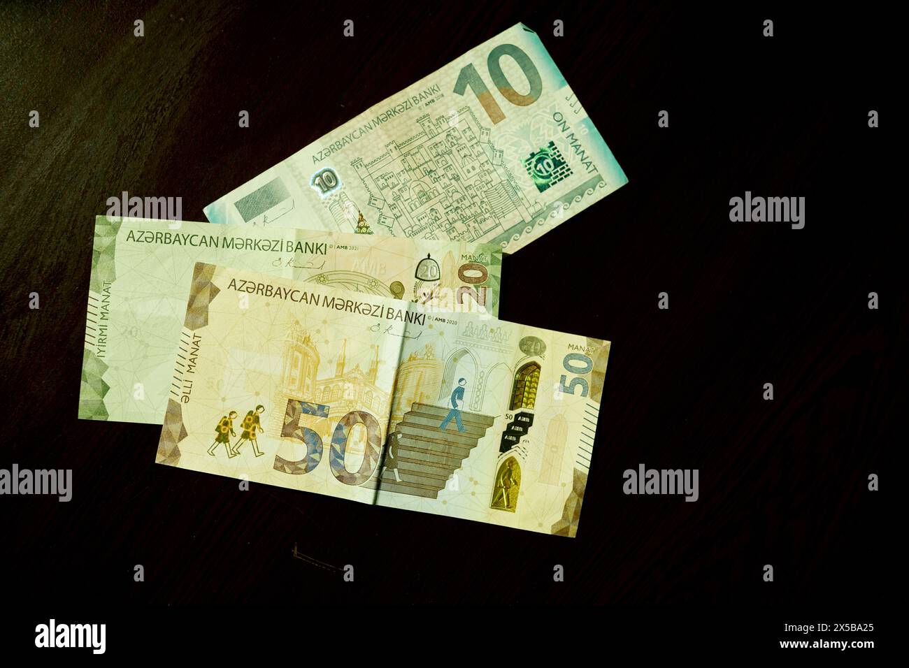 Azerbaijan Currency Manat money background Stock Photo - Alamy