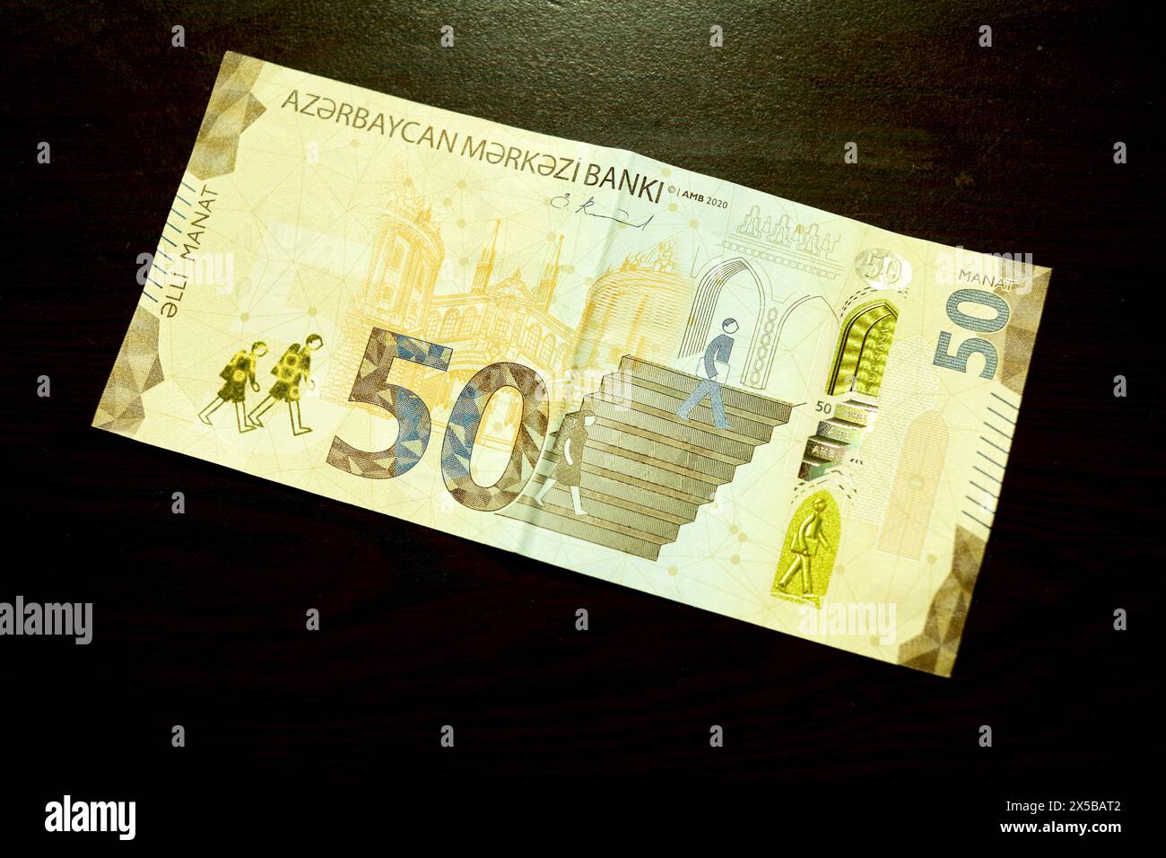 Azerbaijan Currency Manat money background Stock Photo - Alamy