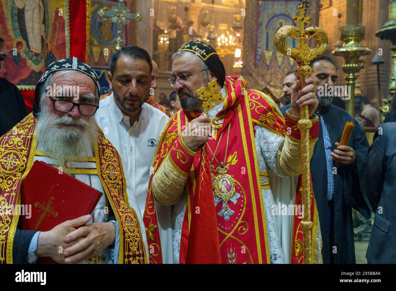 The Syrian Orthodox patriarch of Jerusalem, Anthimos Jack Yakoub, talks ...