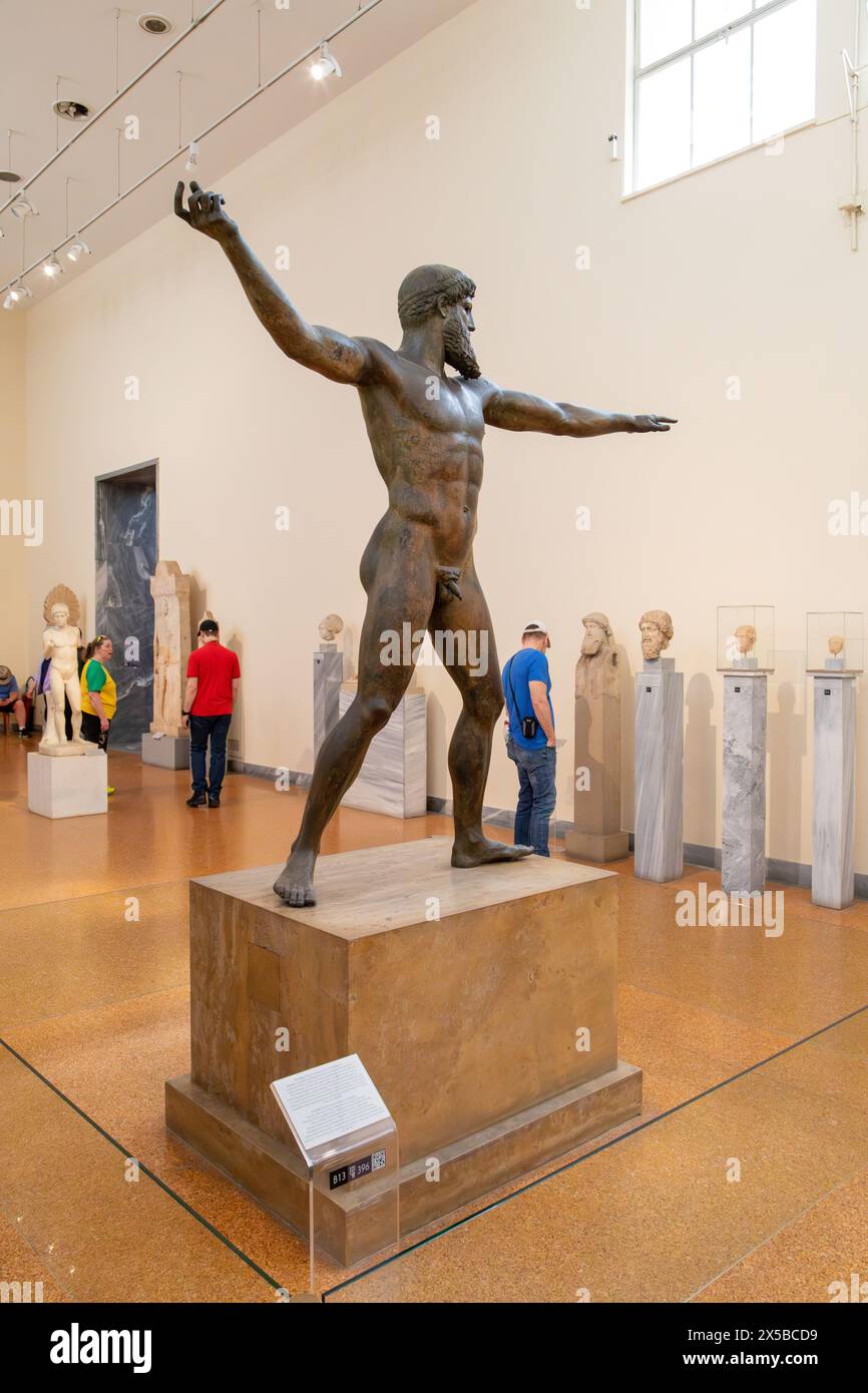 Bronze Statue of Zeus or Poseidon ca. 460 B.C. National Archaeological ...
