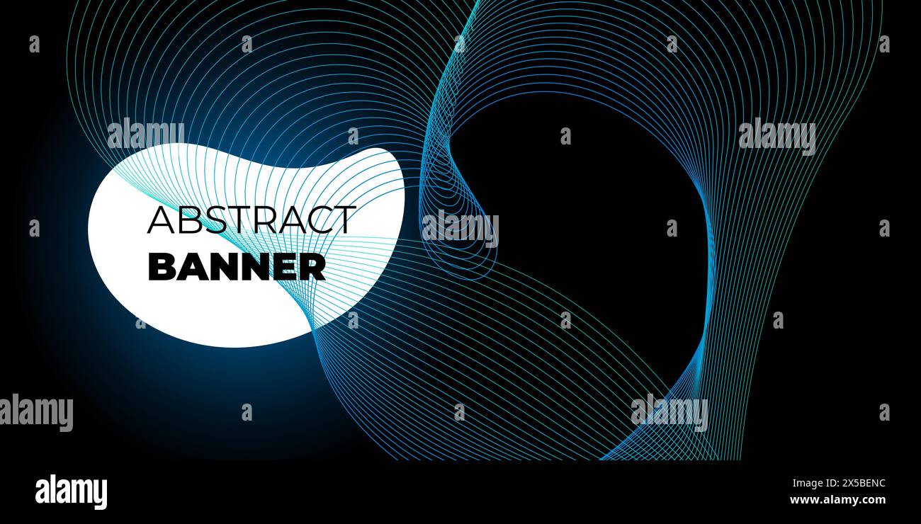 Modern abstract horizontal banner design. Colorful bright color ...