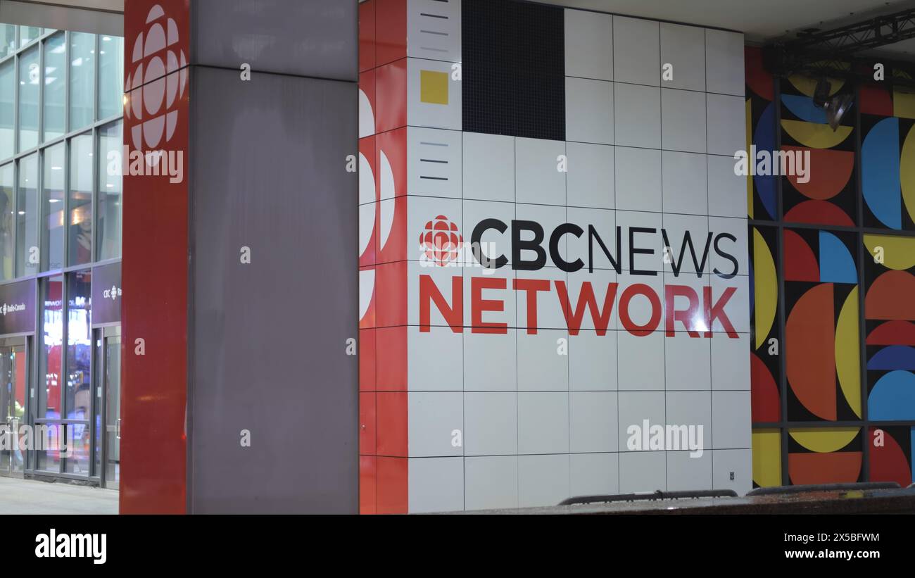 CBC News Network in Toronto Canada - TORONTO, CANADA - APRIL 14, 2024 ...