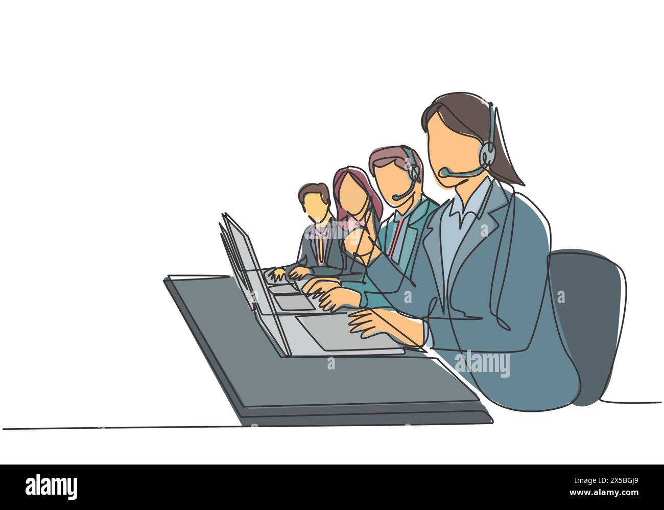 Re center the group members Stock Vector Images - Alamy