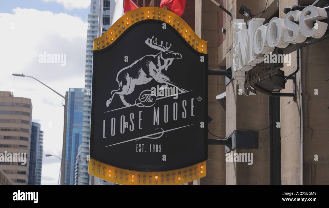 Famous loose moose pub in Toronto - TORONTO, CANADA - APRIL 15, 2024 ...