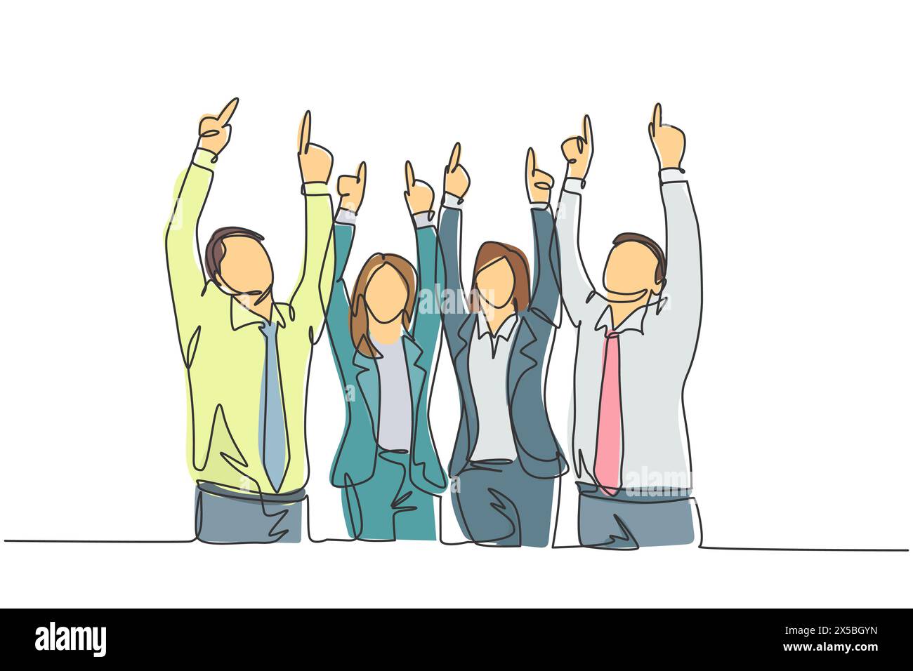 Group pointing isolated Stock Vector Images - Alamy