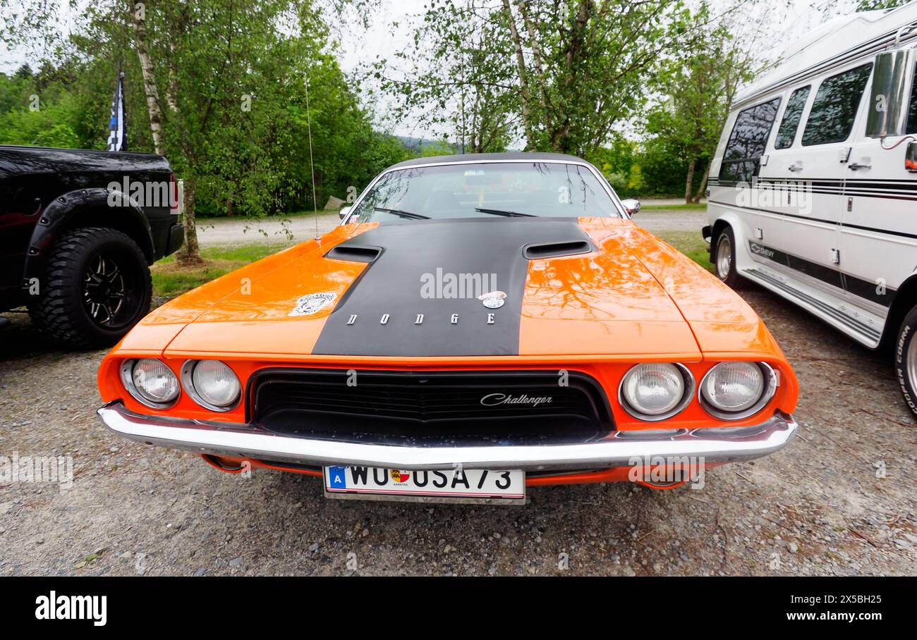 1973 Dodge Challenger. Dodge is a brand of cars produced by the ...