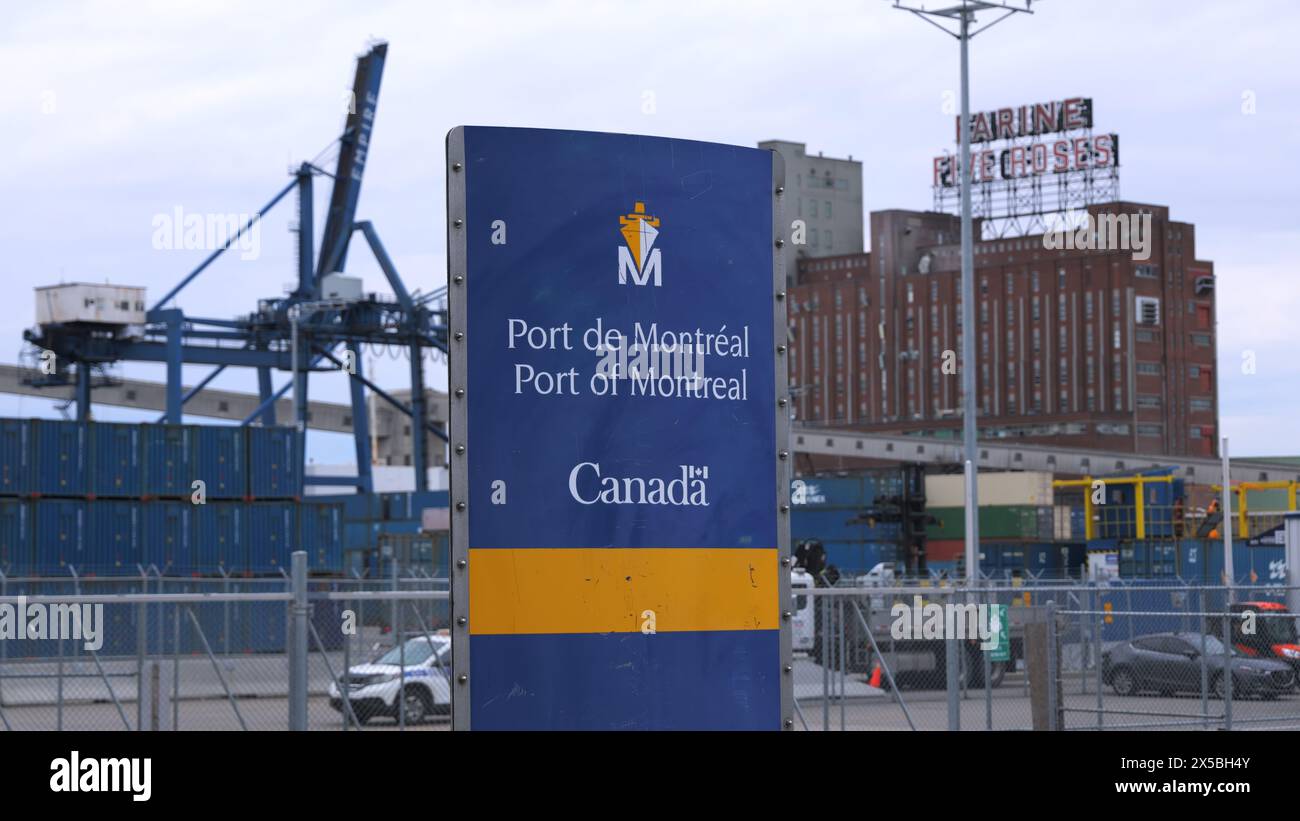 The port of Montreal Quebec Canada - MONTREAL, CANADA - APRIL 20, 2024 ...