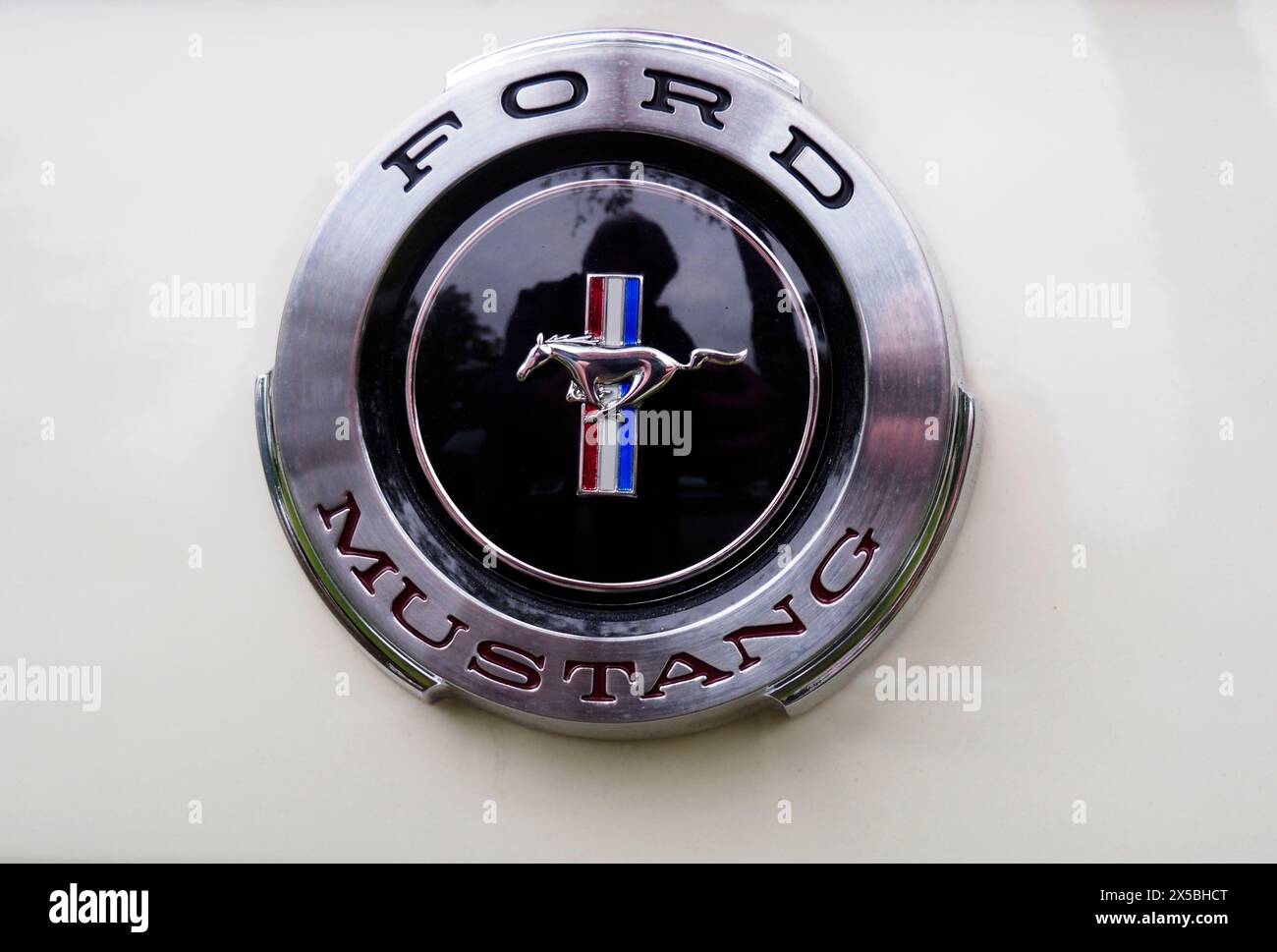 1965 Ford Mustang emblem. The first production Mustang rolled off the ...
