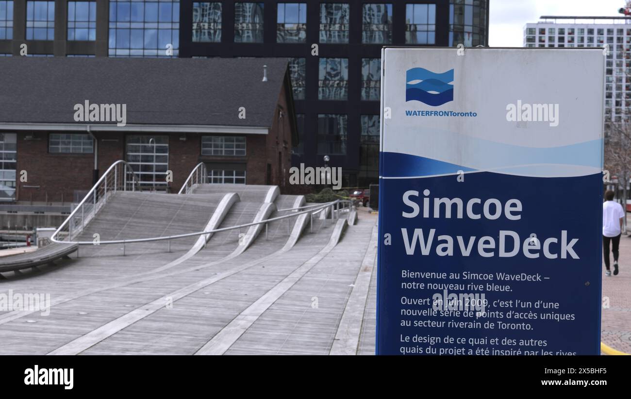 Simco wave Deck at Toronto Waterfront of lake Ontario - TORONTO, CANADA ...