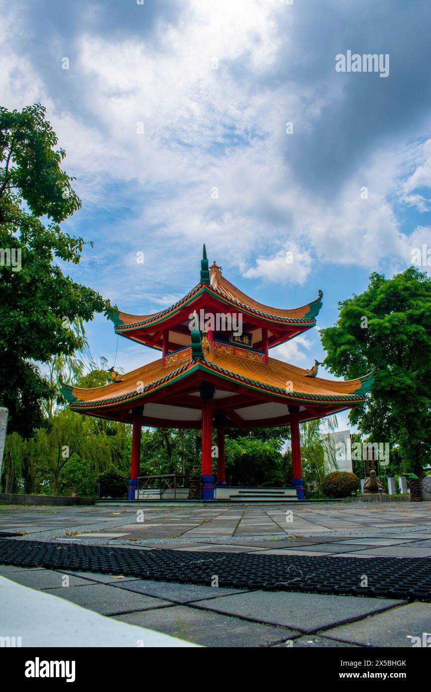 Small Gazebo in Pagoda Avalokitesvara that is known as the highest ...