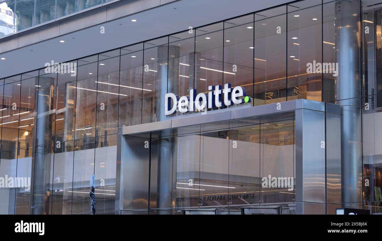 Deloitte building in Toronto Canada - TORONTO, CANADA - APRIL 15, 2024 ...