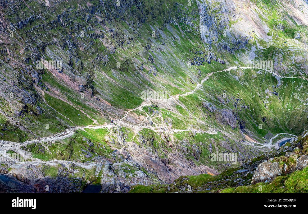 Aerial view miners path top hi-res stock photography and images - Alamy