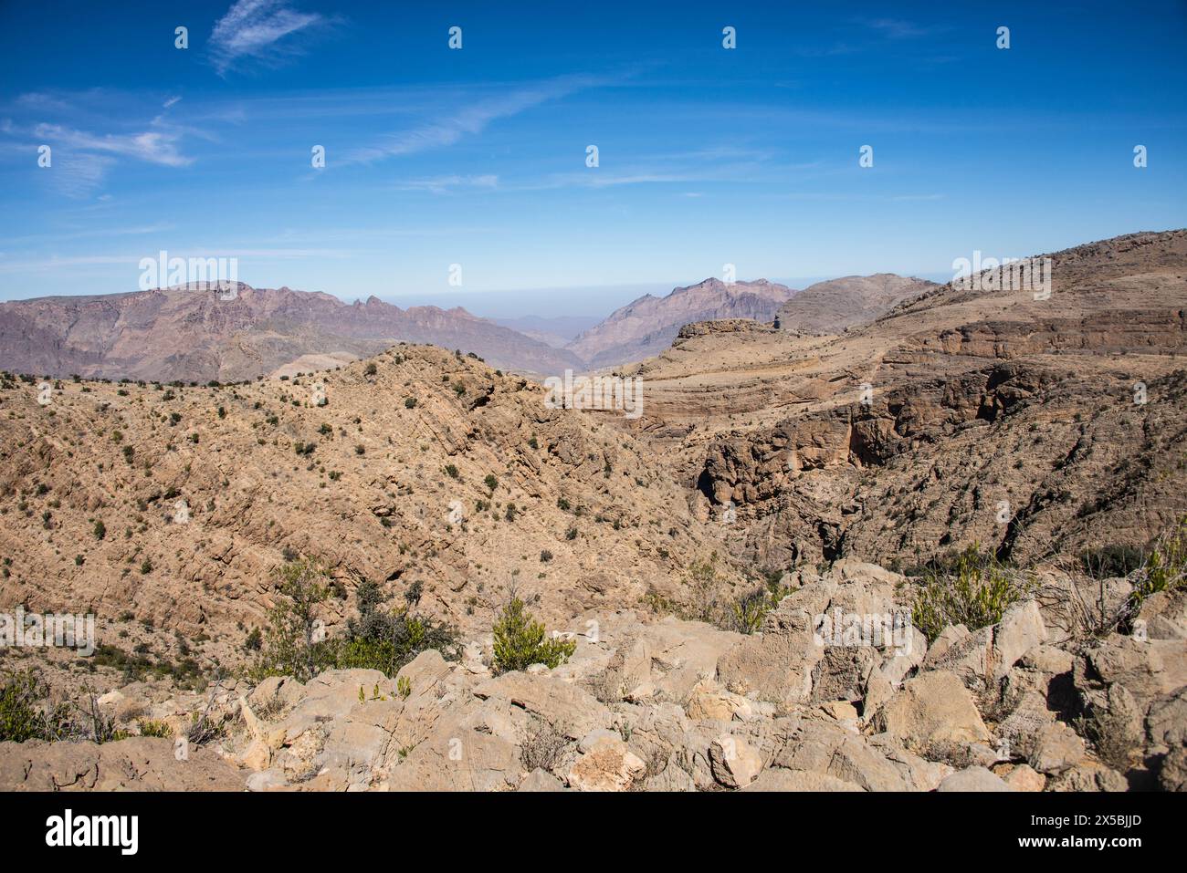 Descending the Hadash-Wakan route in the Western Hajar Mountains, Wakan ...