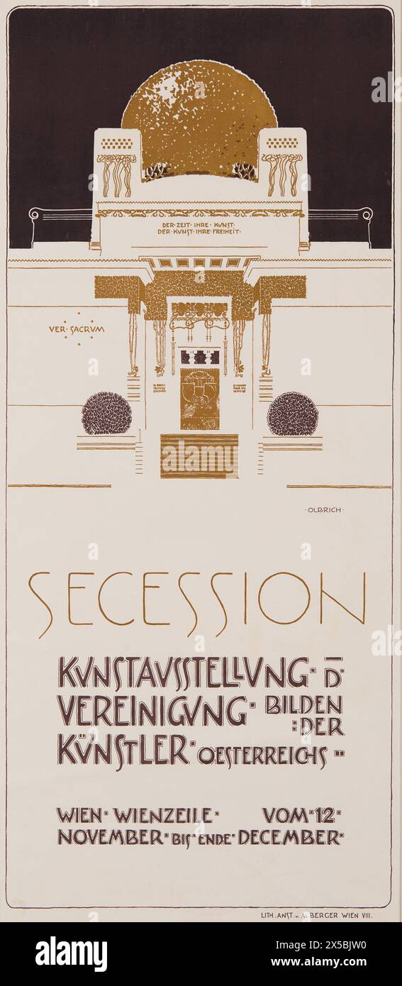 Olbrich poster secession hi-res stock photography and images - Alamy
