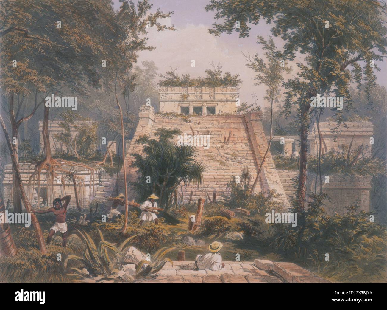 "Castle at Tuloom." Print from The American West. coloured. original ...