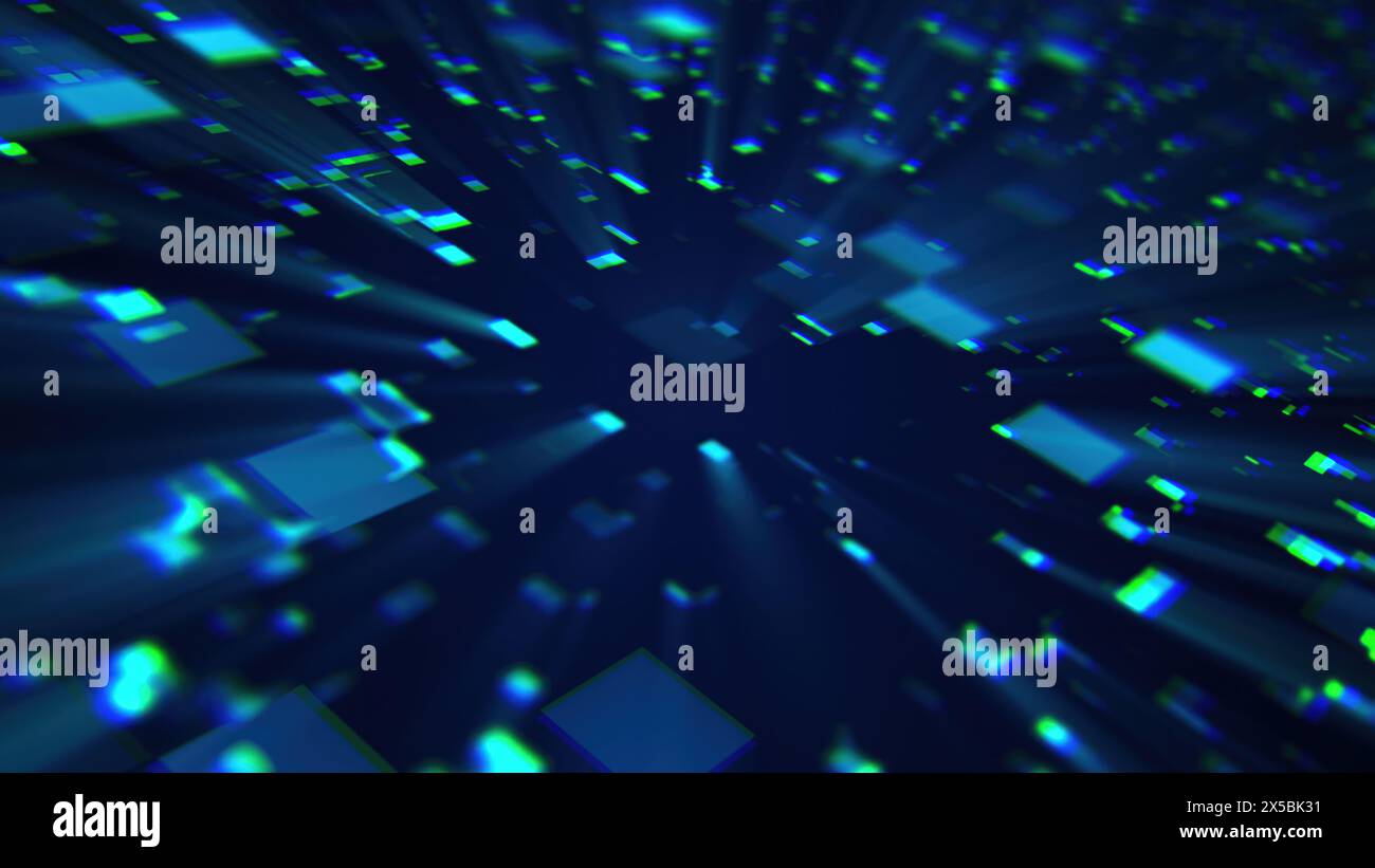 Technology and data processing. Computer generated 3d render Stock ...