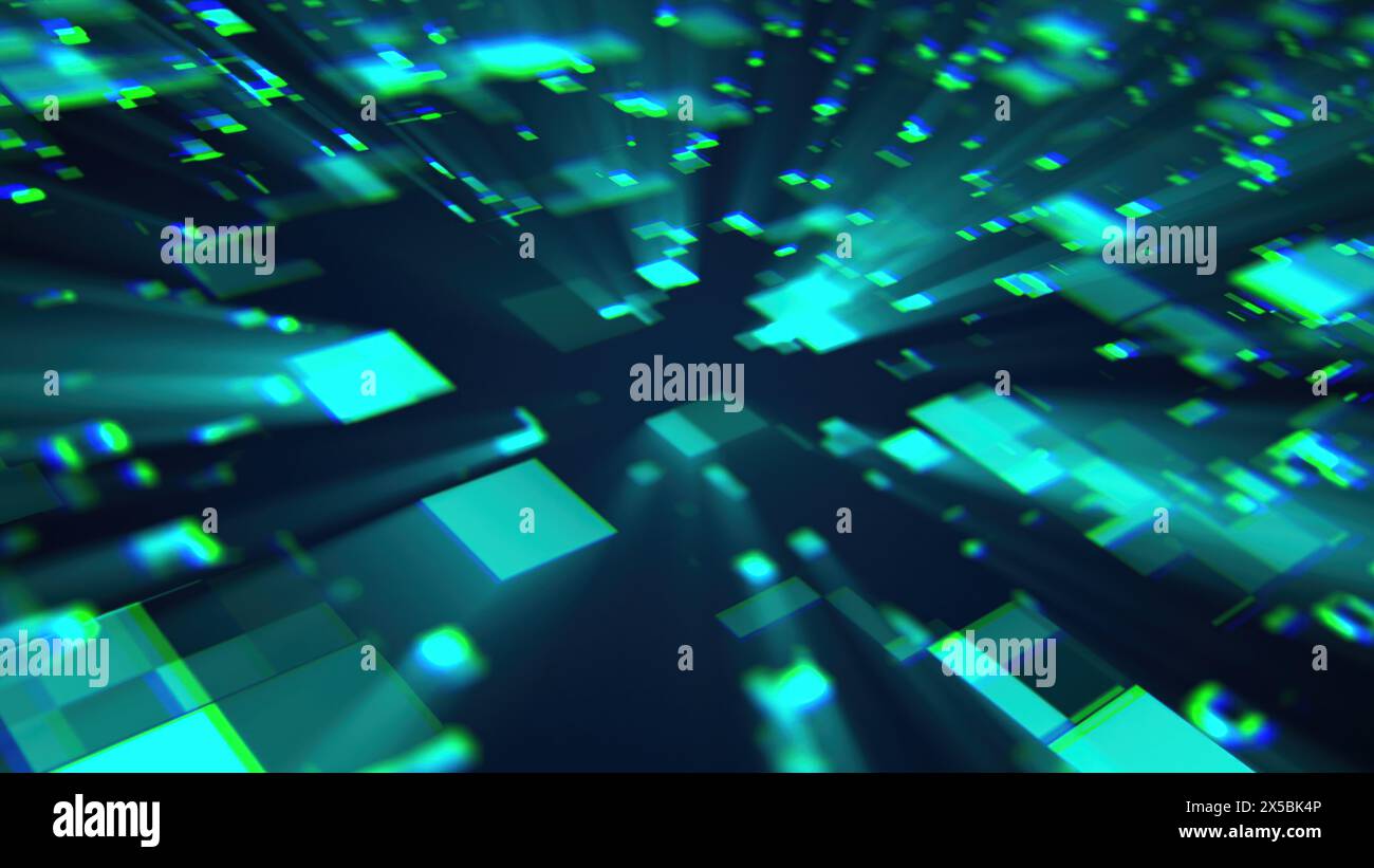 Technology and data processing. Computer generated 3d render Stock ...