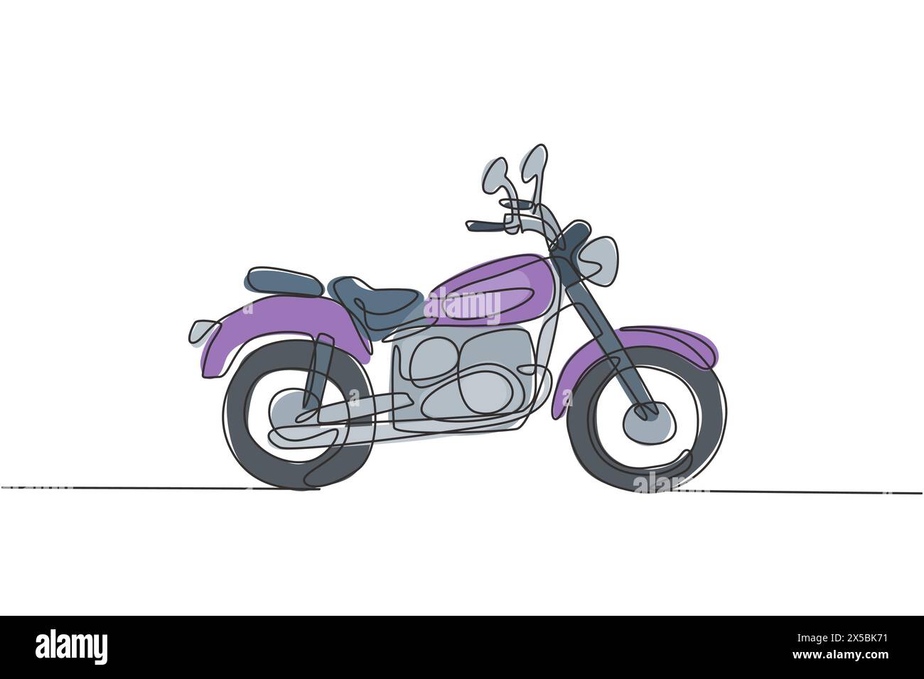 Oldtimer motor bike Stock Vector Images - Alamy