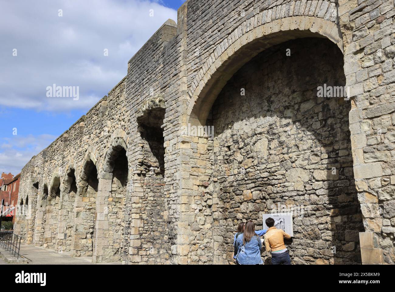 The defensive Arcades were built in 1338 by King Edward III after an ...