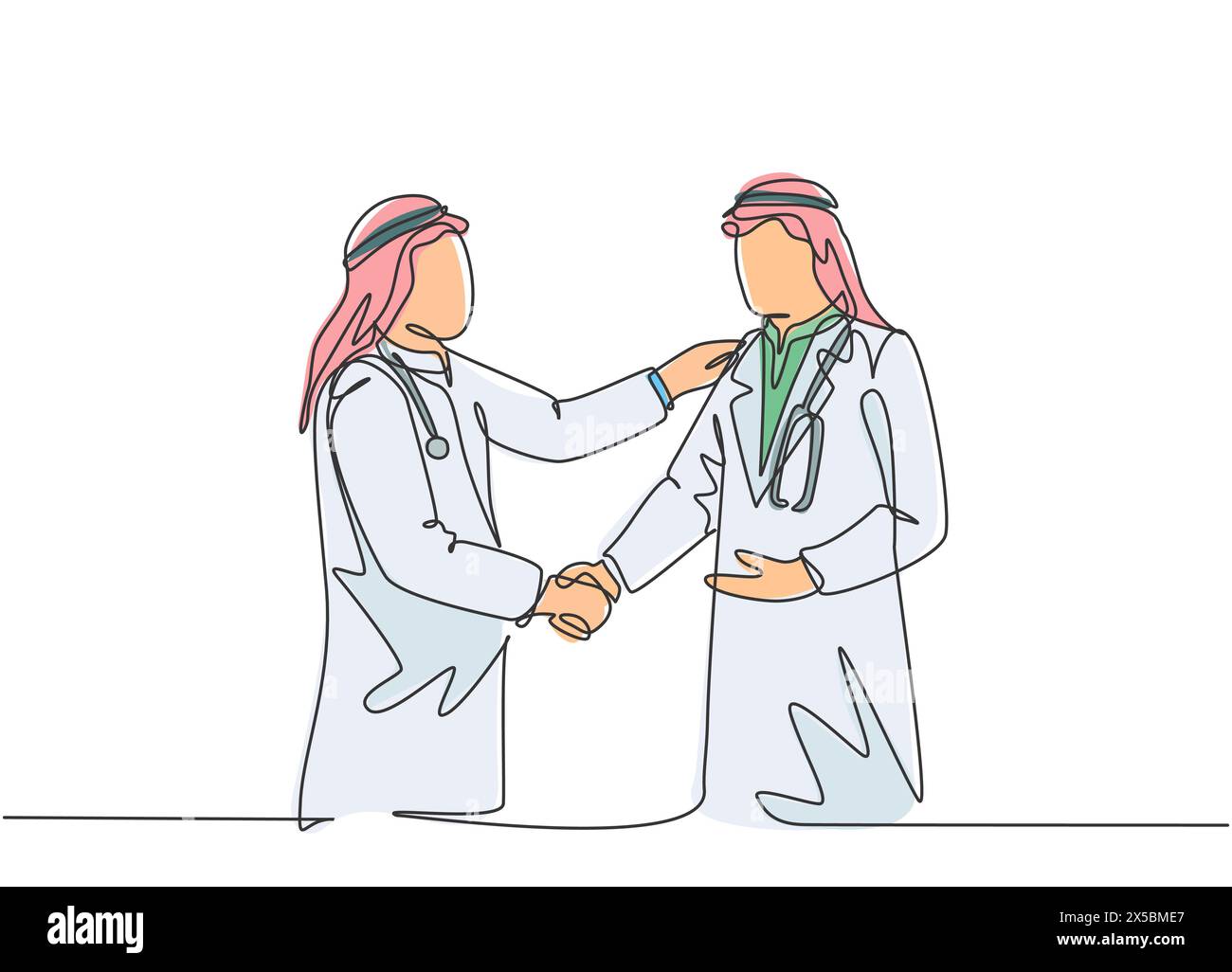 Single continuous line drawing of young happy male rocker singer ...