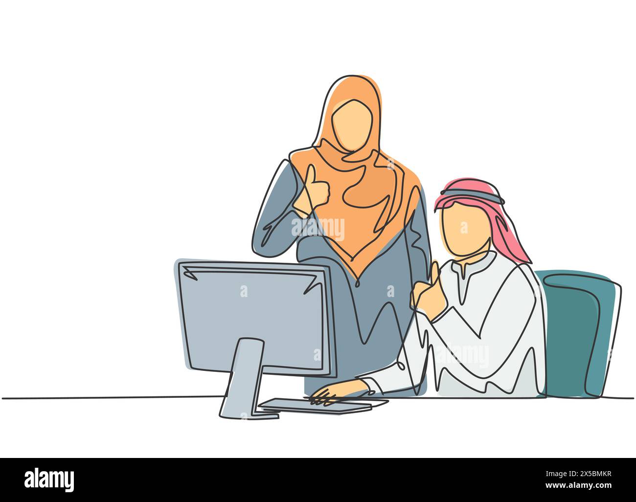 Palestine female computer Stock Vector Images - Alamy