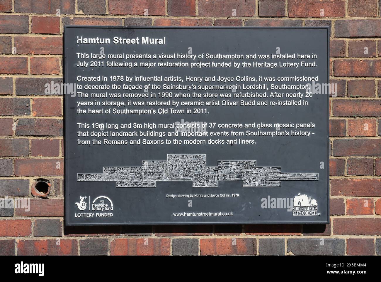 Hamtun Street Mural, presenting a visual history of Southampton & was ...