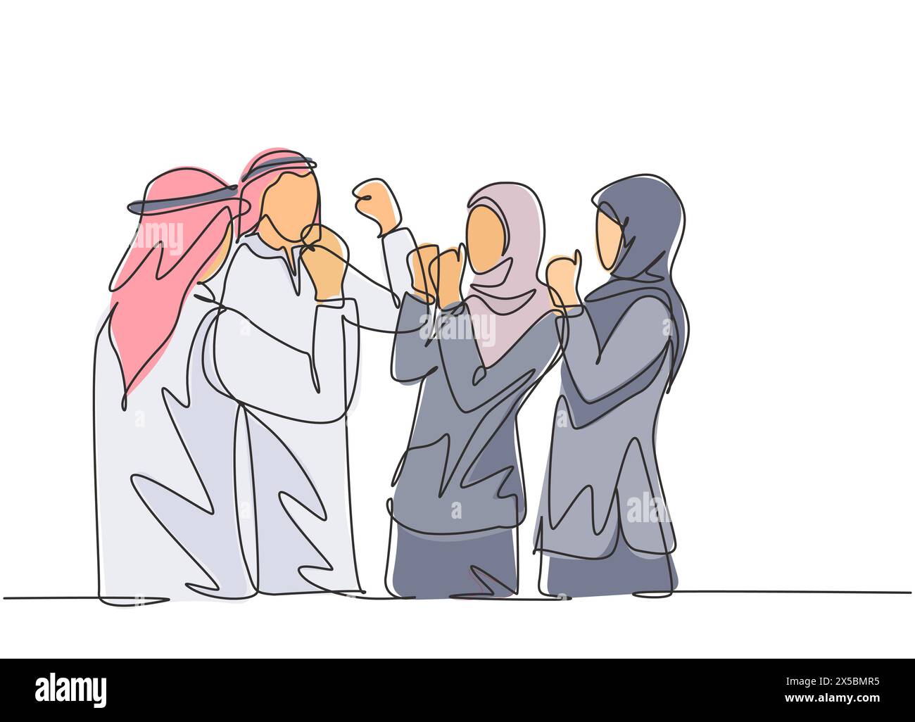 Arab businessmen meeting Stock Vector Images - Alamy