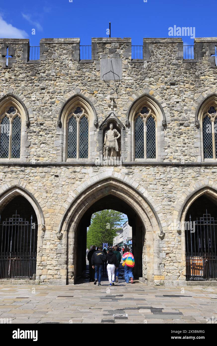 The Bargate, a Grade 1 listed medieval gatehouse in the city centre of ...