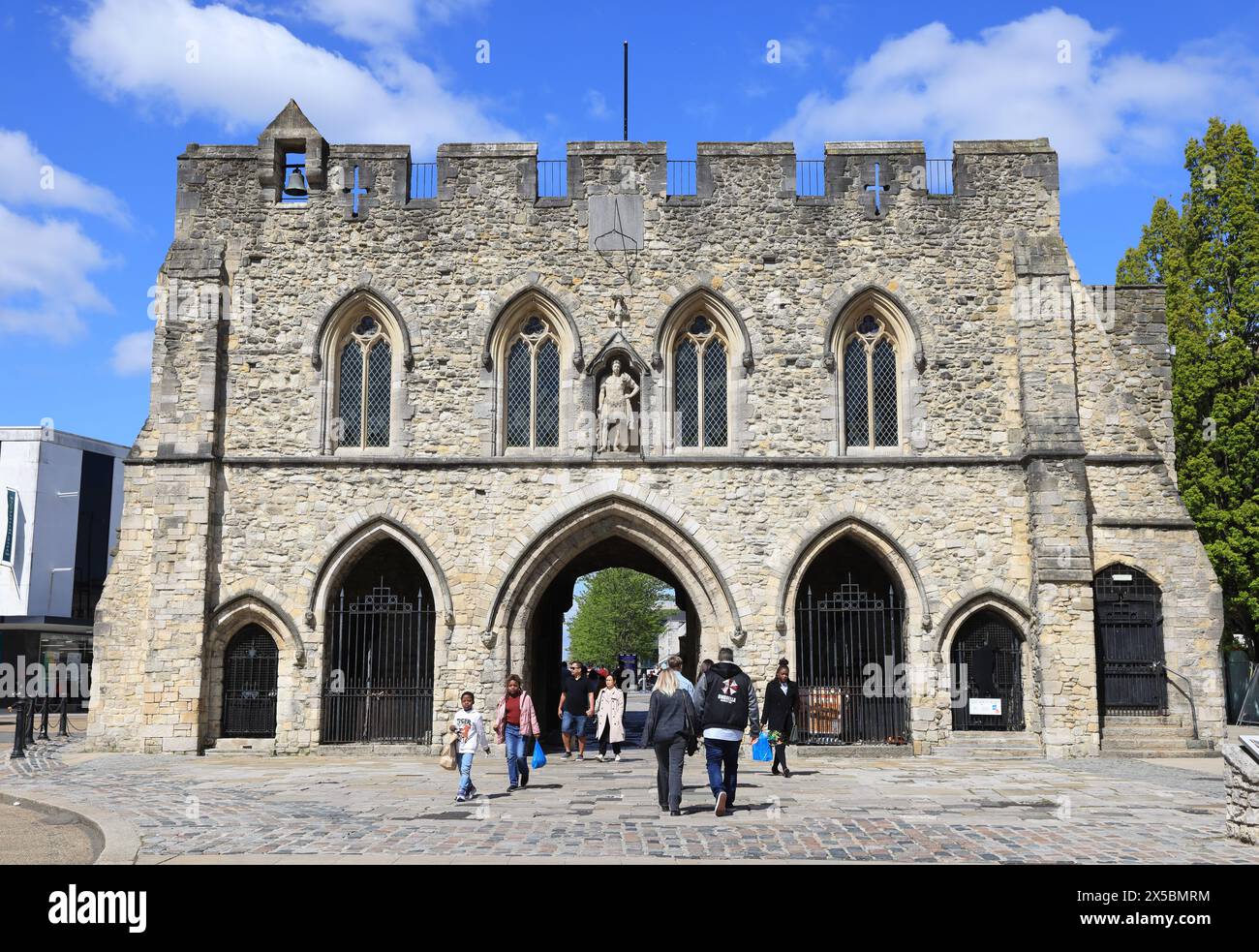 The Bargate, a Grade 1 listed medieval gatehouse in the city centre of ...