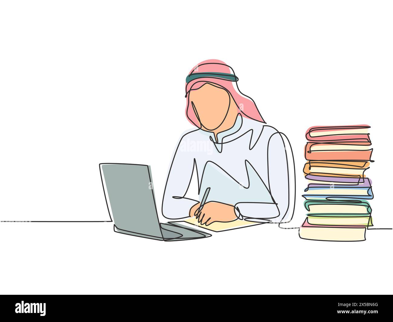 Male business professional writing Stock Vector Images - Alamy