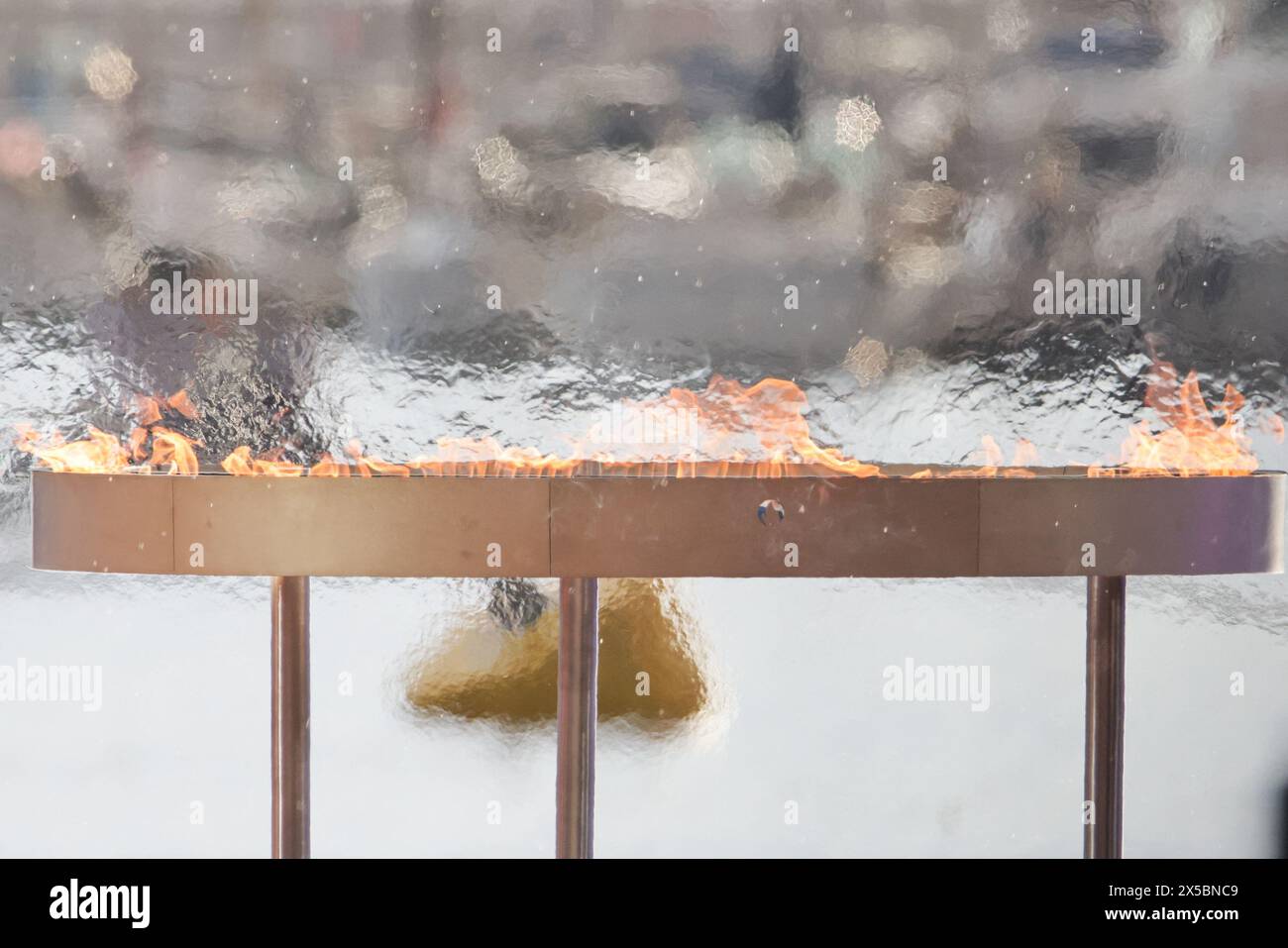 This picture show the Olympic and Paralympic Torch Relays cauldron ...