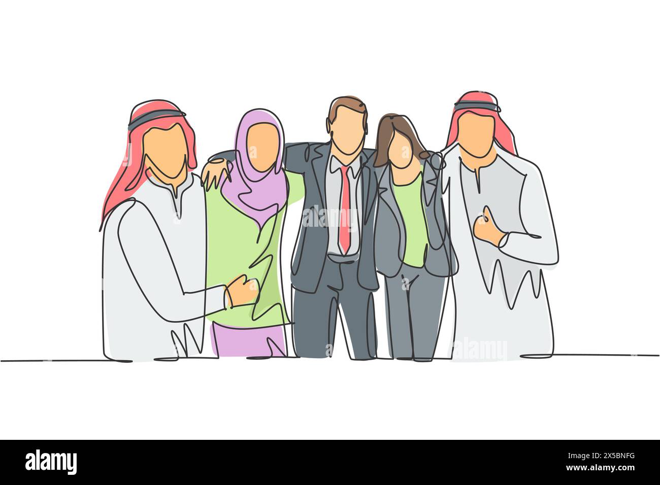 Embracing shoulder Stock Vector Images - Alamy