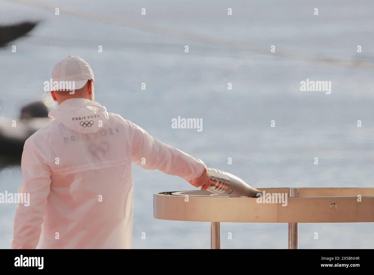 French rapper Julien Mari aka Jul lights the Olympic and Paralympic ...