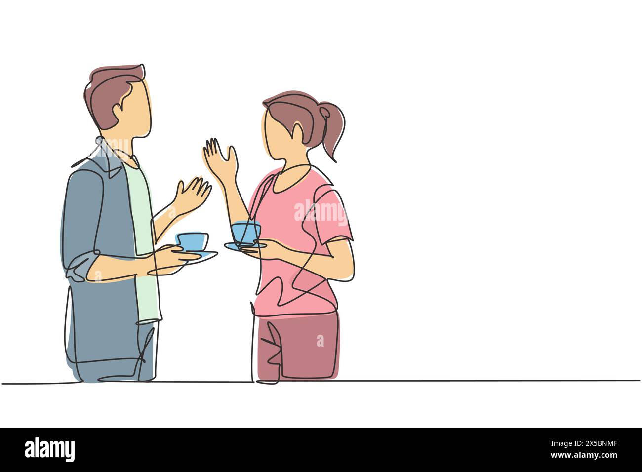 Coffee break office people Stock Vector Images - Alamy