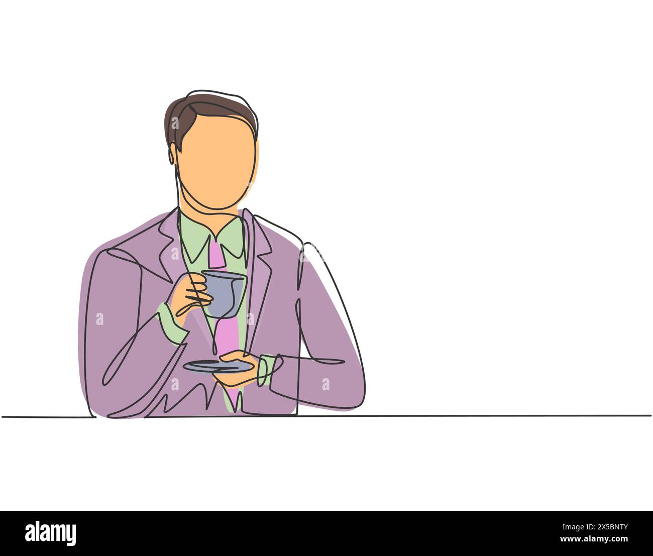 Enjoying work happy young Stock Vector Images - Alamy