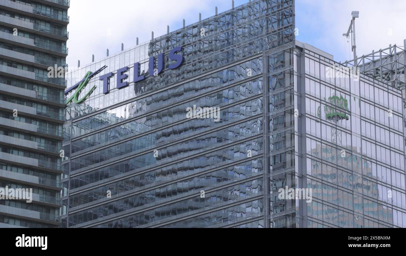 Telus office building in the city of Toronto - TORONTO, CANADA - APRIL ...