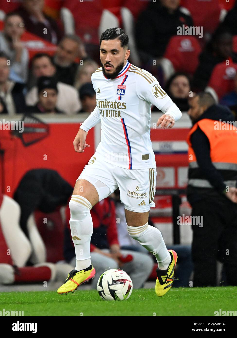 LILLE - Rayan Cherki of Olympique Lyonnais during the French Ligue 1 ...