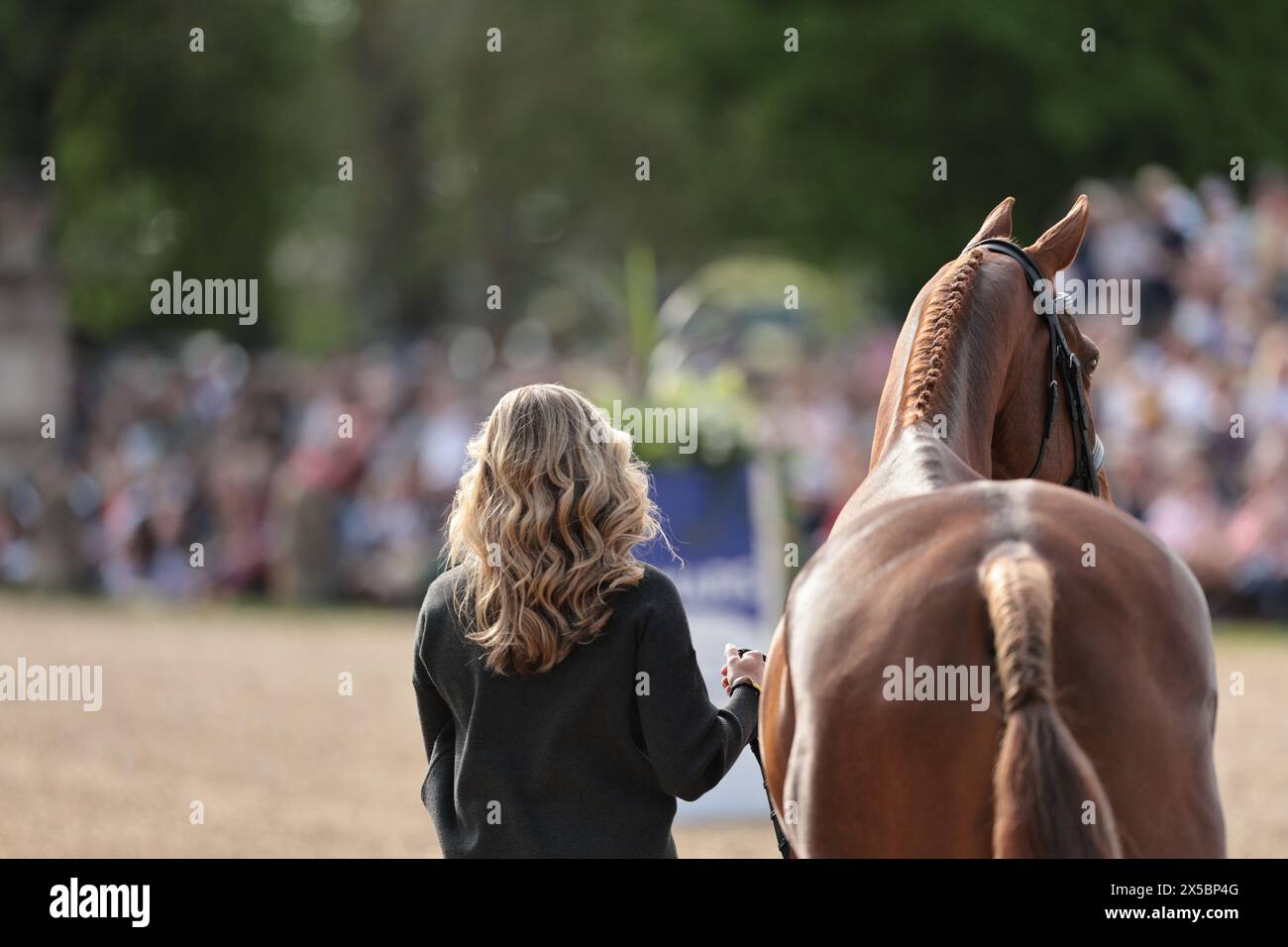 Alexandra Knowles of the United States with Morswood during the first ...