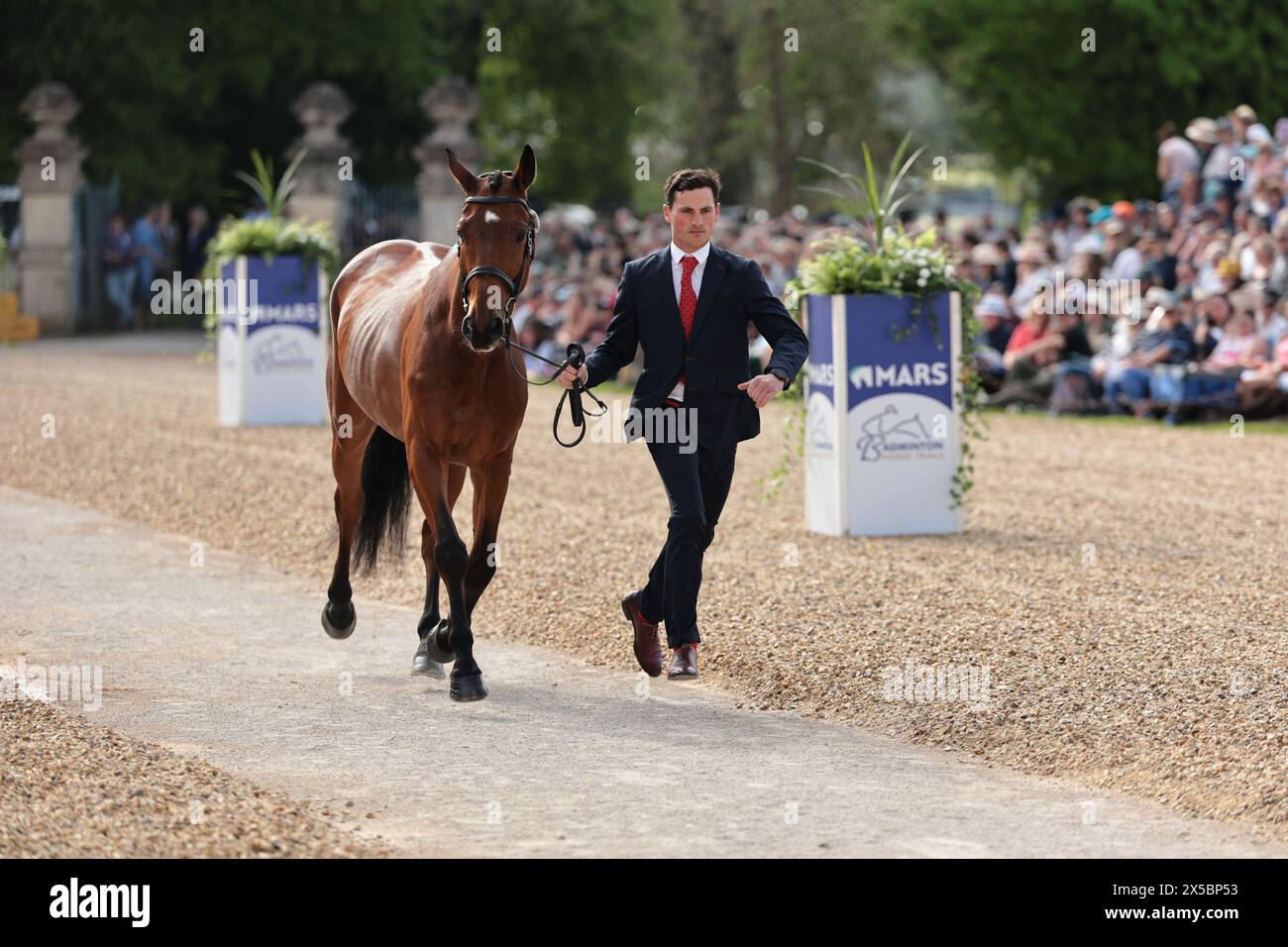 Arthur Marx of France with Church'Ile during the first horse inspection ...