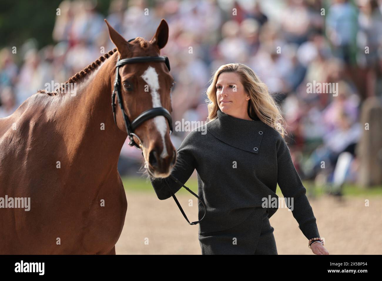 Alexandra Knowles of the United States with Morswood during the first ...