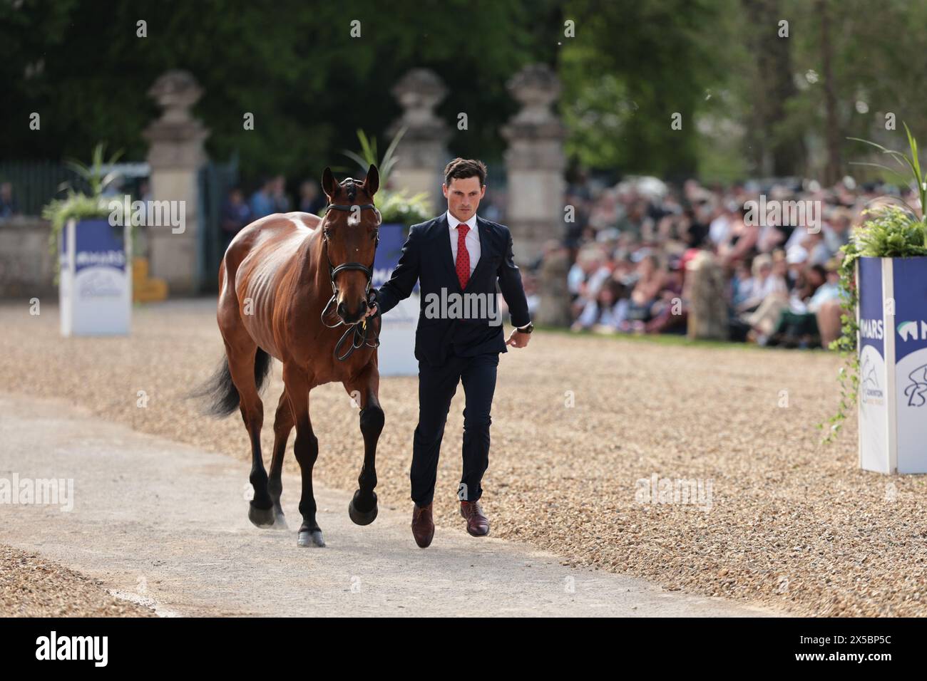 Arthur Marx of France with Church'Ile during the first horse inspection ...