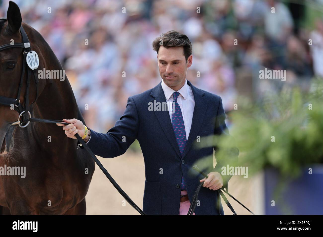 Harry Meade of Great Britain with Cavalier Crystal during the first ...
