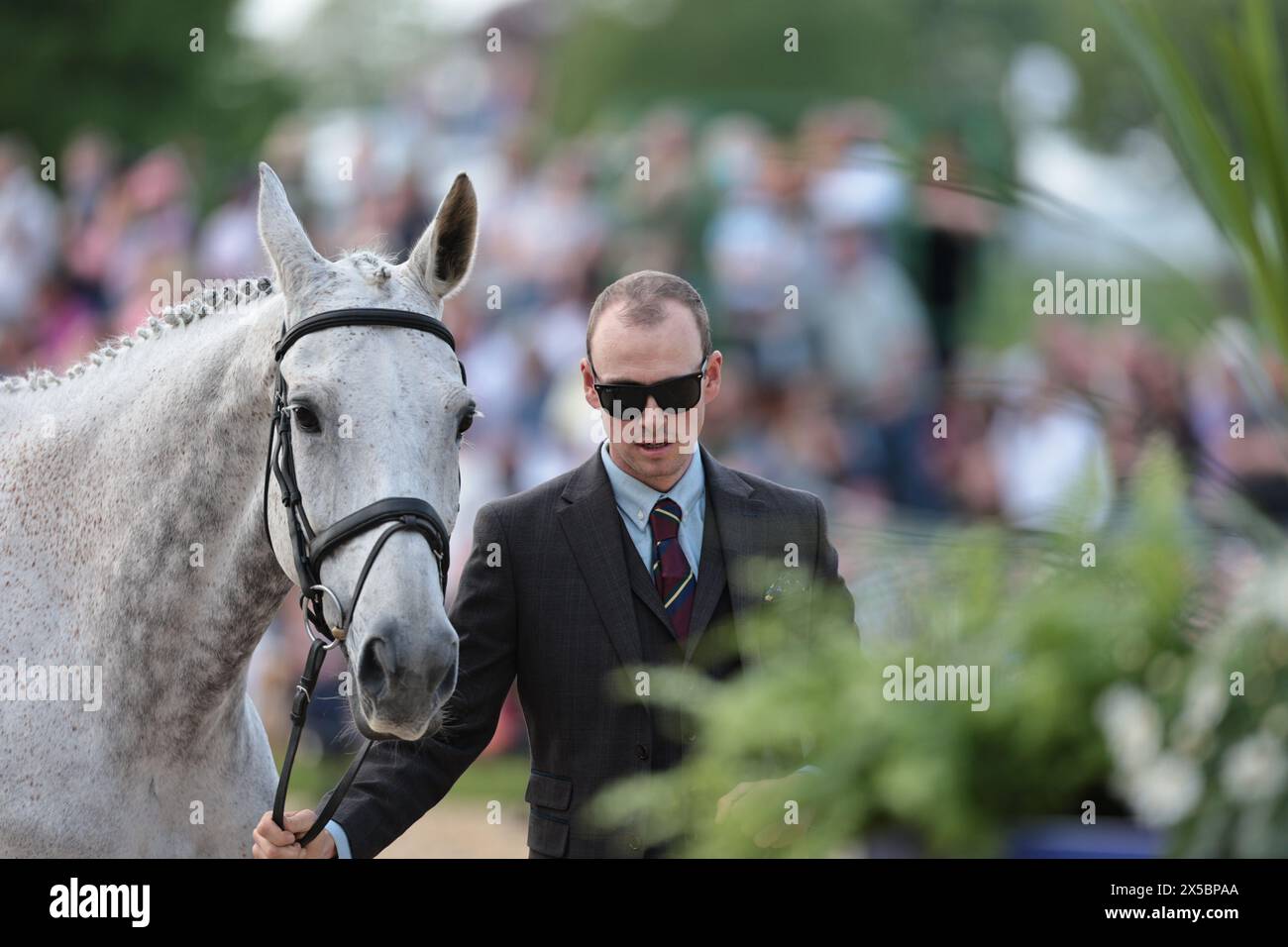 Tom Rowland of Great Britain with Dreamliner during the first horse ...