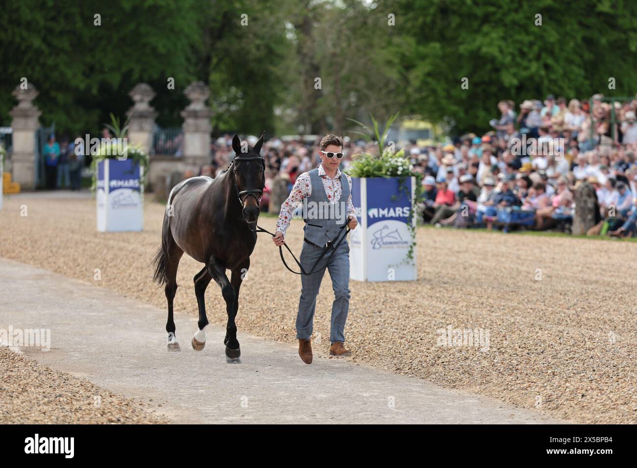 Tom Crisp of Great Britain with Liberty And Glory during the first ...