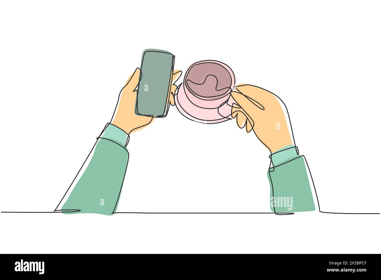 Message typing on mobile phone Stock Vector Images - Alamy