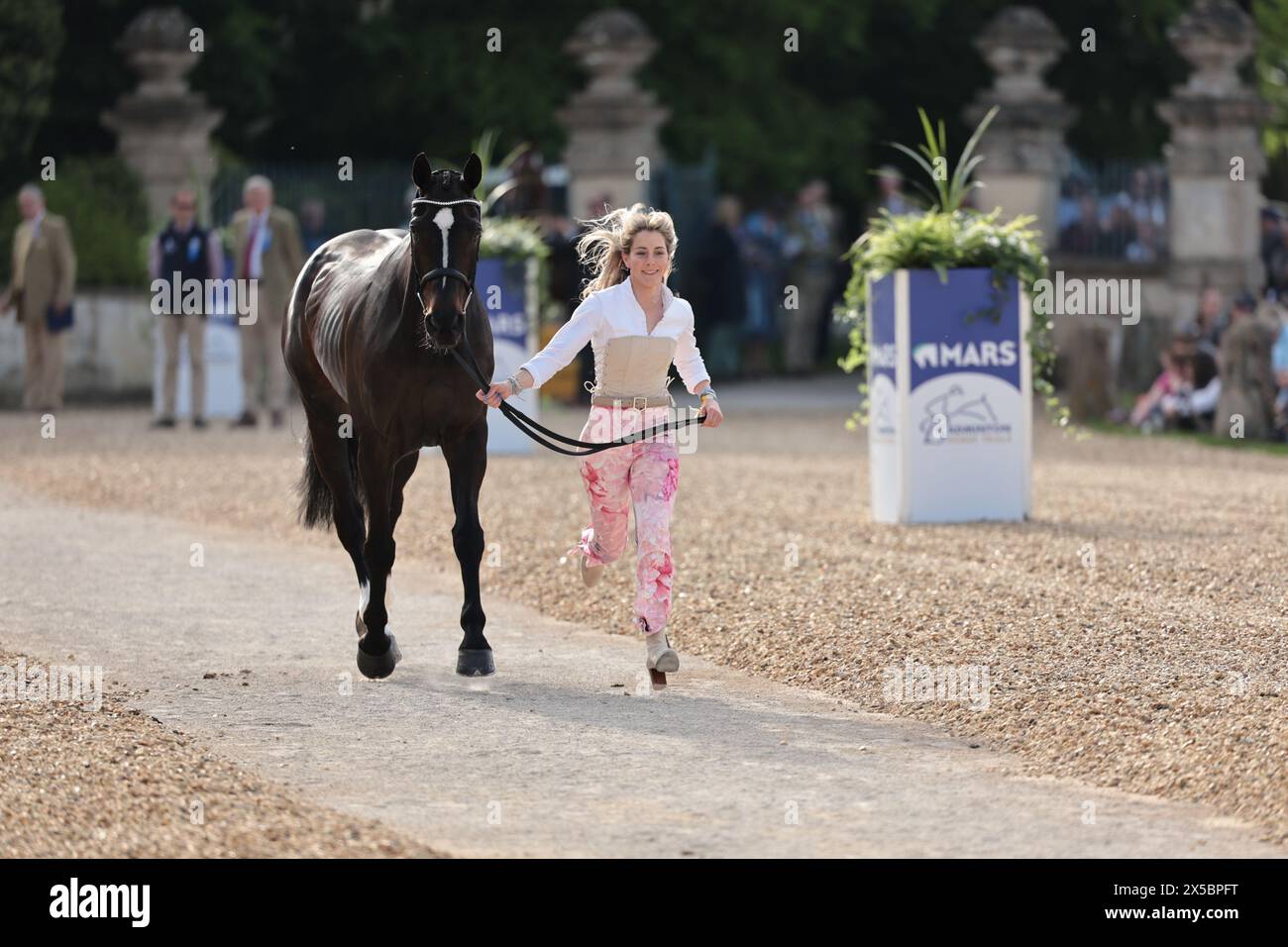 Helen Bates of Great Britain with Carpe Diem during the first horse ...