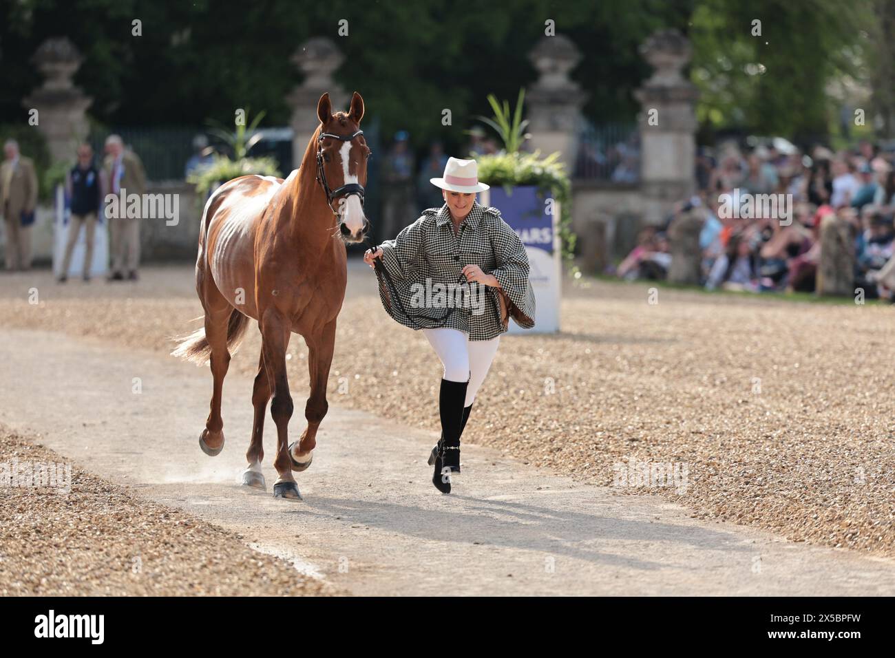 Gemma Stevens of Great Britain with Chilli Knight during the first ...