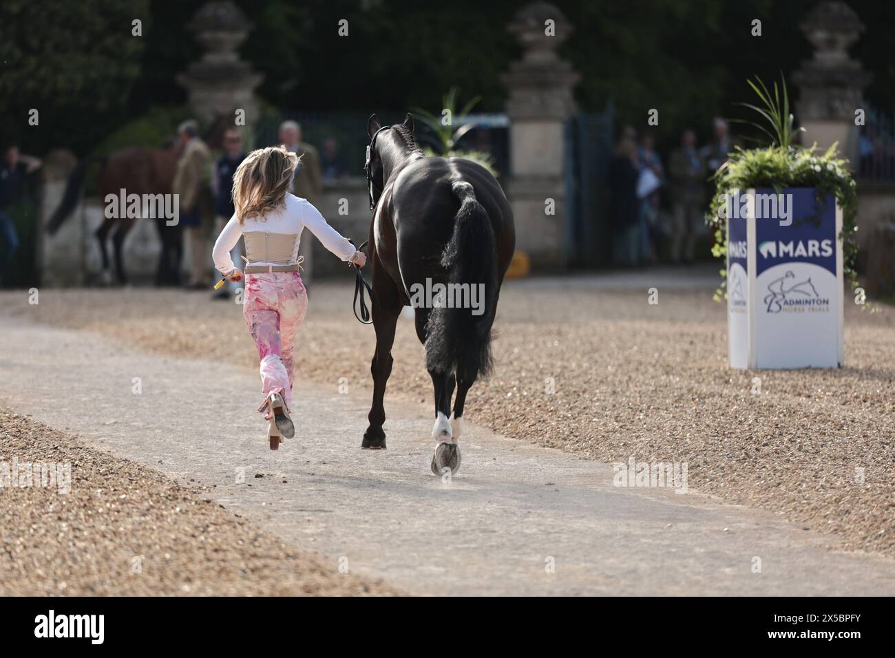 Helen Bates of Great Britain with Carpe Diem during the first horse ...