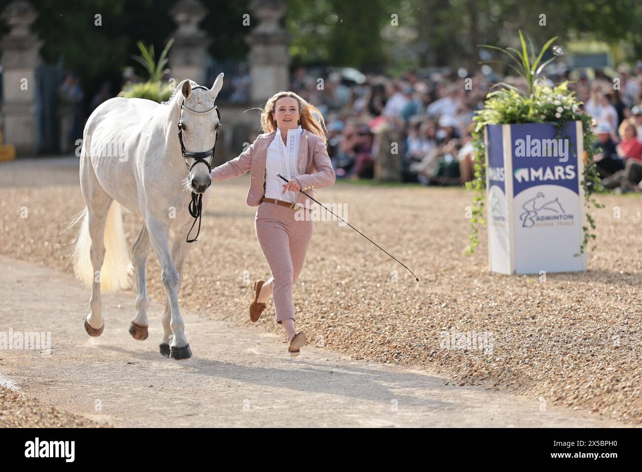 Libby Seed of Great Britain with Heartbreaker Star Quality during the first horse inspection at ...