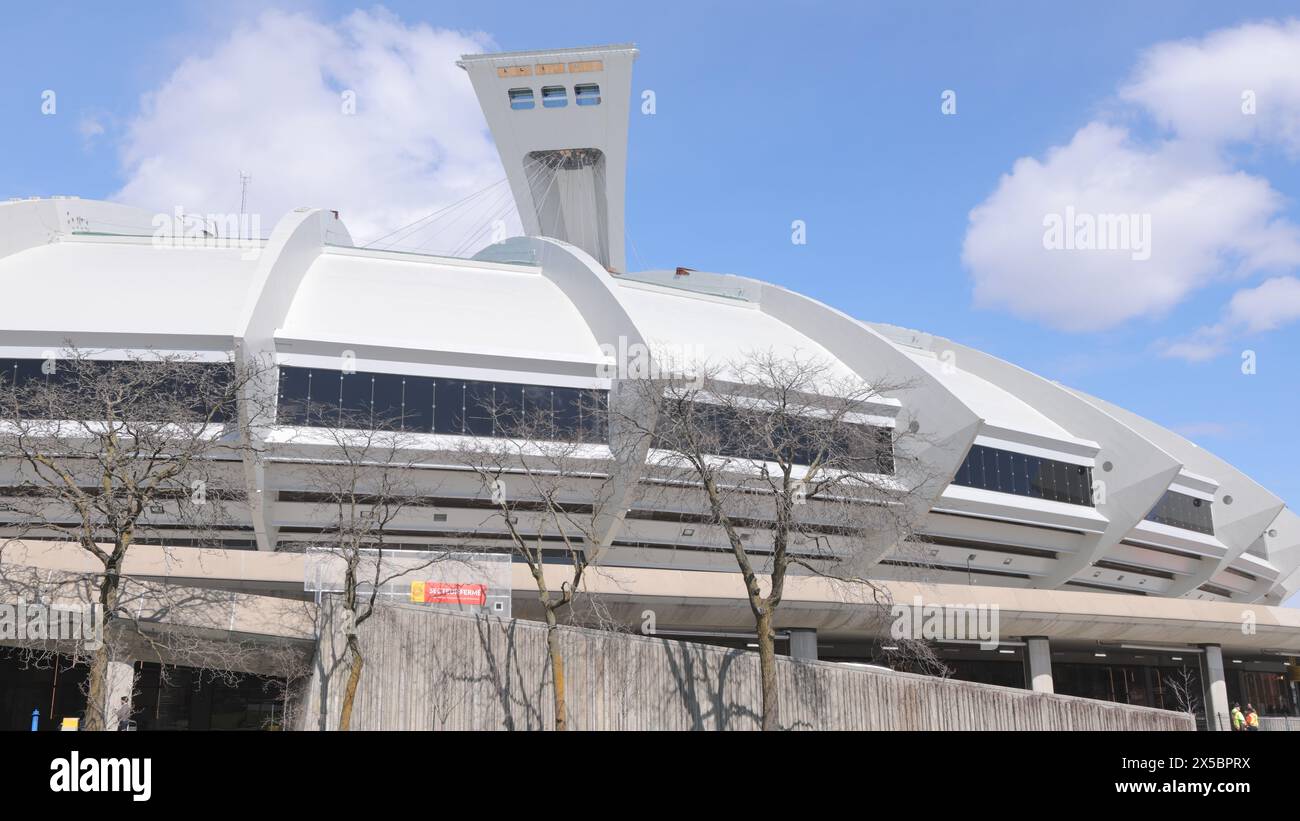 Famous Olympic Stadium Montreal Canada located in the Olympic Park ...